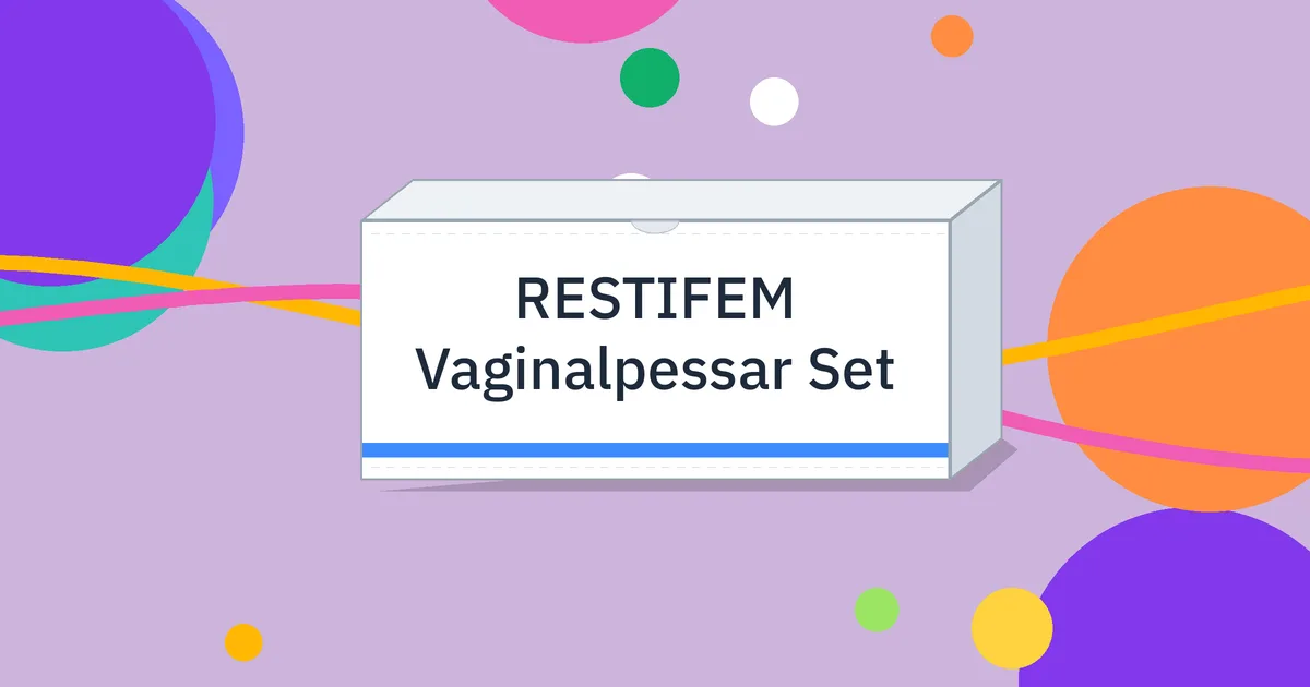 Symbolbild: Packung mit der Aufschrift RESTIFEM Vaginalpessar Set (PZN 15393614) – Verfügbarkeit und Bezug in Apotheken in Frankfurt am Main