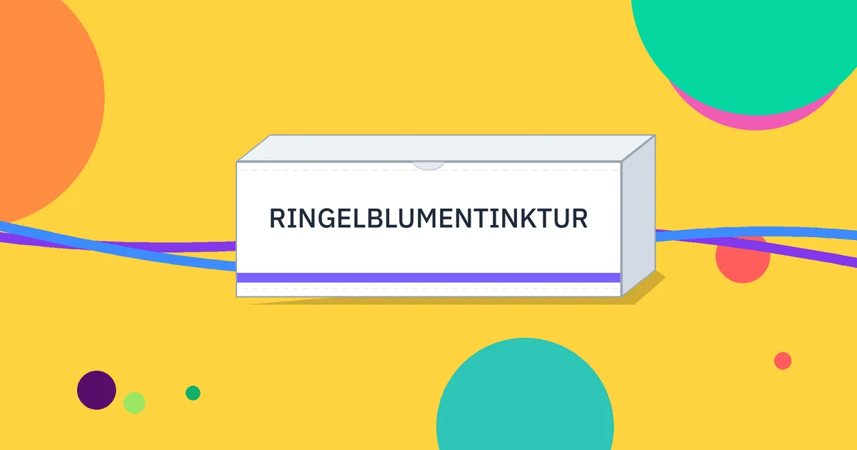 Symbolbild: Packung mit der Aufschrift RINGELBLUMENTINKTUR (PZN 17187209) – Verfügbarkeit und Bezug in Apotheken in Frankfurt am Main