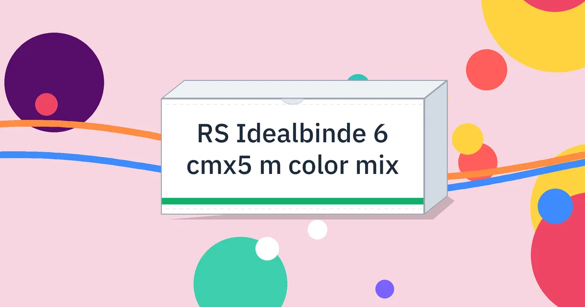Symbolbild: Packung mit der Aufschrift RS Idealbinde 6 cmx5 m color mix (PZN 02085503) – Verfügbarkeit und Bezug in Apotheken in Frankfurt am Main