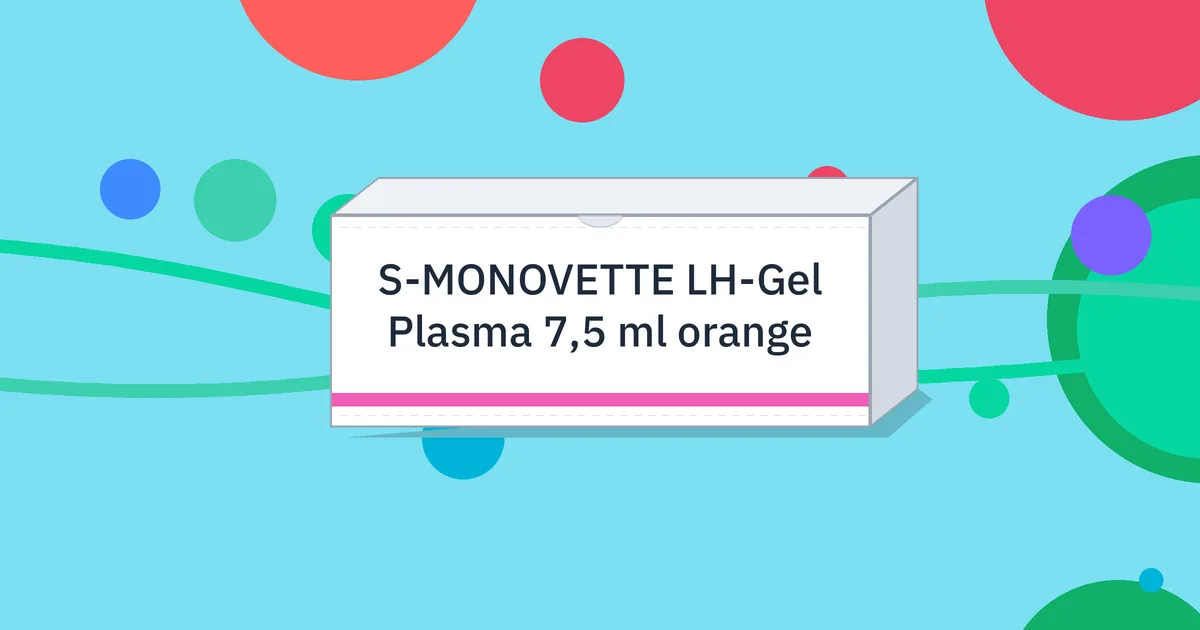 Symbolbild: Packung mit der Aufschrift S-MONOVETTE LH-Gel Plasma 7,5 ml orange (PZN 10260015) – Verfügbarkeit und Bezug in Apotheken in Frankfurt am Main