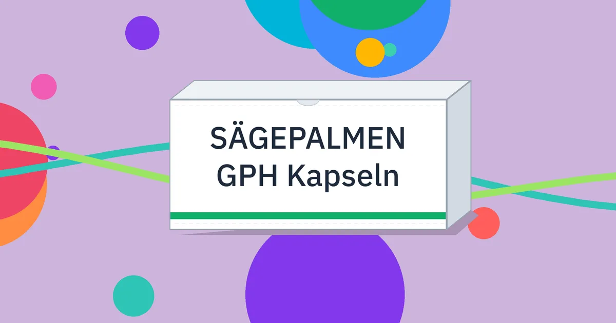 Symbolbild: Packung mit der Aufschrift SÄGEPALMEN GPH Kapseln (PZN 01641445) – Verfügbarkeit und Bezug in Apotheken in Frankfurt am Main