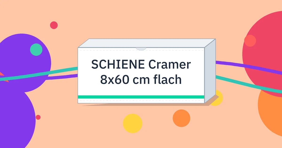 Symbolbild: Packung mit der Aufschrift SCHIENE Cramer 8x60 cm flach (PZN 01736045) – Verfügbarkeit und Bezug in Apotheken in Frankfurt am Main