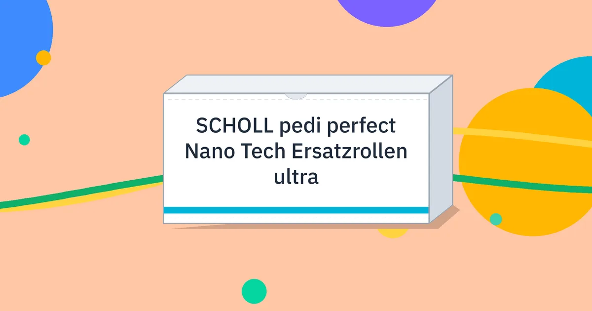 Symbolbild: Packung mit der Aufschrift SCHOLL pedi perfect Nano Tech Ersatzrollen ultra (PZN 20613928) – Verfügbarkeit und Bezug in Apotheken in Frankfurt am Main