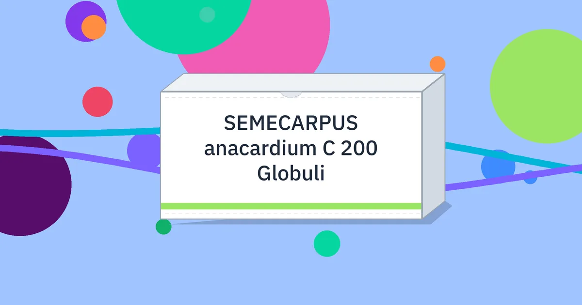 Symbolbild: Packung mit der Aufschrift SEMECARPUS anacardium C 200 Globuli (PZN 14312447) – Verfügbarkeit und Bezug in Apotheken in Frankfurt am Main