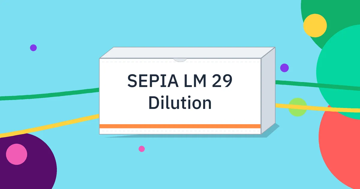Symbolbild: Packung mit der Aufschrift SEPIA LM 29 Dilution (PZN 13188666) – Verfügbarkeit und Bezug in Apotheken in Frankfurt am Main