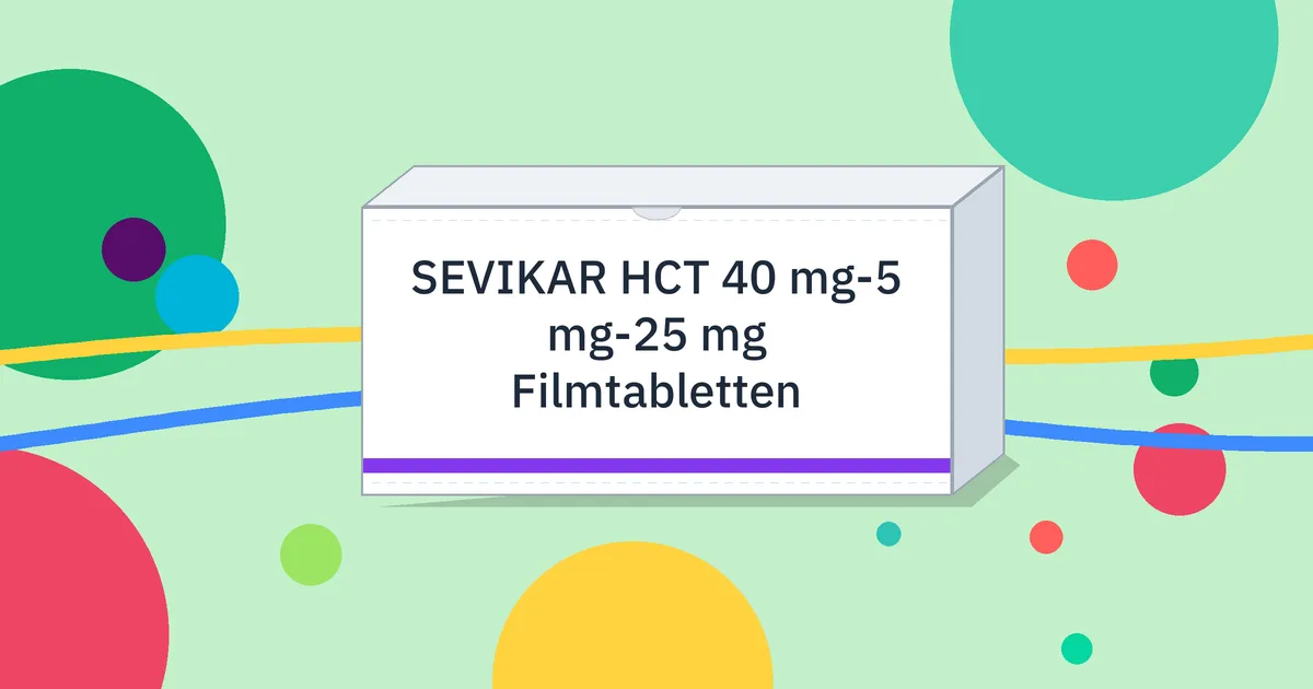 Symbolbild: Packung mit der Aufschrift SEVIKAR HCT 40 mg-5 mg-25 mg Filmtabletten (PZN 17275103) – Verfügbarkeit und Bezug in Apotheken in Frankfurt am Main