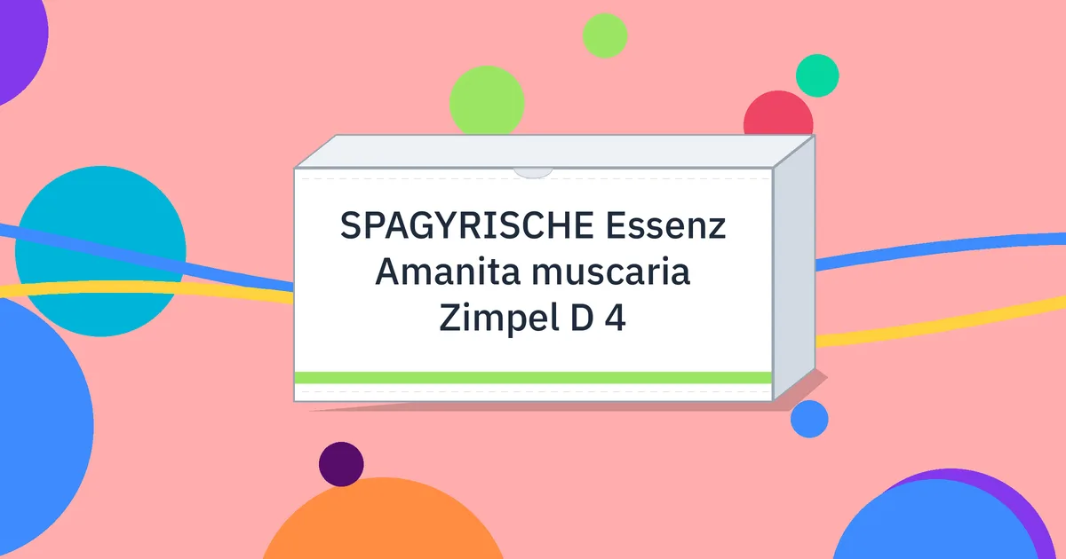 Symbolbild: Packung mit der Aufschrift SPAGYRISCHE Essenz Amanita muscaria Zimpel D 4 (PZN 19906186) – Verfügbarkeit und Bezug in Apotheken in Frankfurt am Main