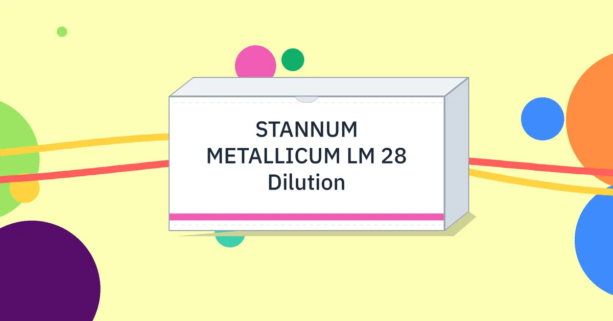 Symbolbild: Packung mit der Aufschrift STANNUM METALLICUM LM 28 Dilution (PZN 13199368) – Verfügbarkeit und Bezug in Apotheken in Frankfurt am Main