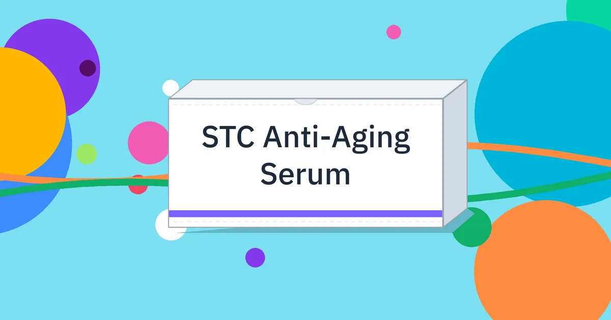 Symbolbild: Packung mit der Aufschrift STC Anti-Aging Serum (PZN 18082027) – Verfügbarkeit und Bezug in Apotheken in Frankfurt am Main