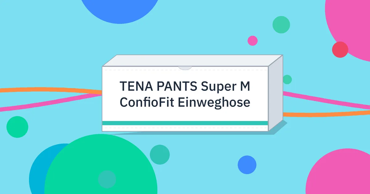 Symbolbild: Packung mit der Aufschrift TENA PANTS Super M ConfioFit Einweghose (PZN 09703619) – Verfügbarkeit und Bezug in Apotheken in Frankfurt am Main