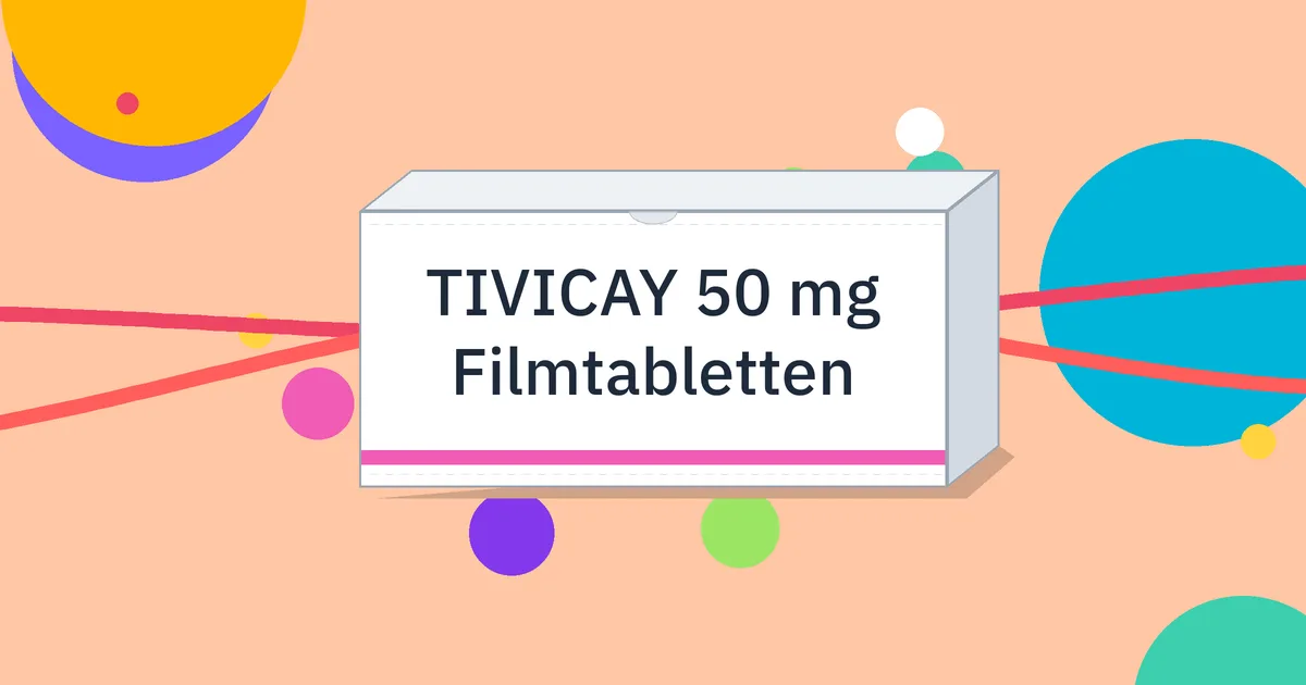 Symbolbild: Packung mit der Aufschrift TIVICAY 50 mg Filmtabletten (PZN 07523008) – Verfügbarkeit und Bezug in Apotheken in Frankfurt am Main