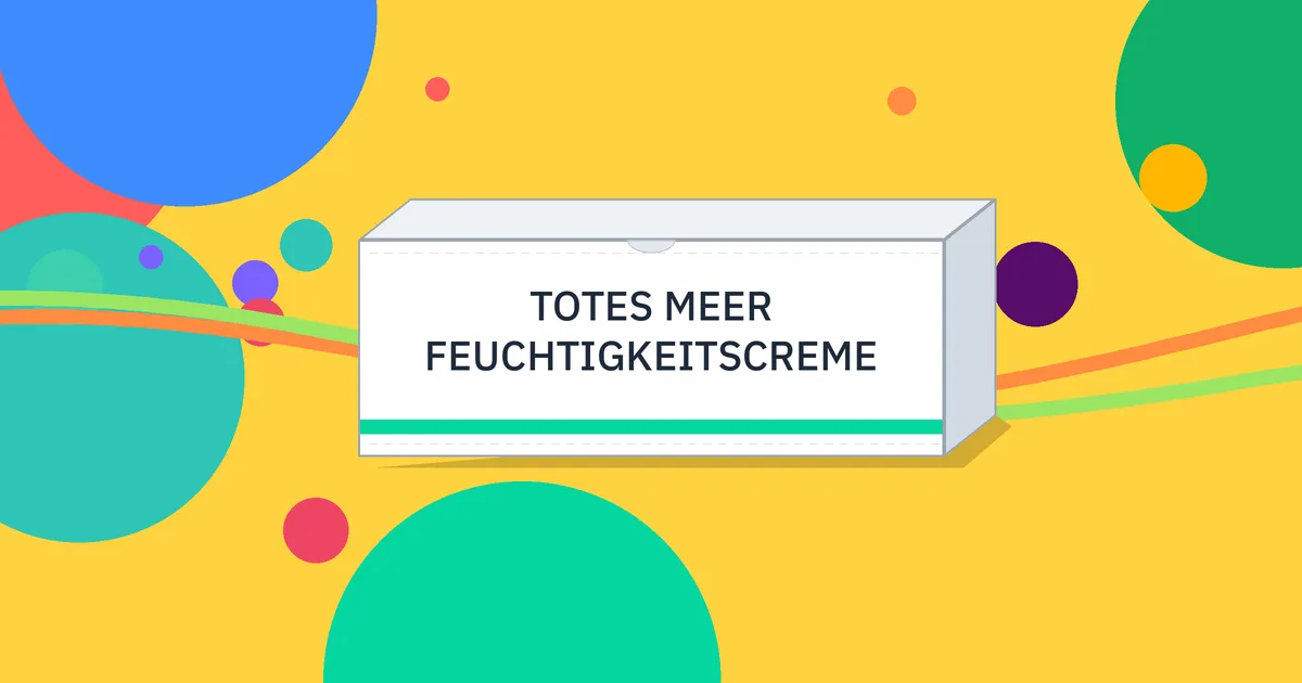 Symbolbild: Packung mit der Aufschrift TOTES MEER FEUCHTIGKEITSCREME (PZN 10393213) – Verfügbarkeit und Bezug in Apotheken in Frankfurt am Main