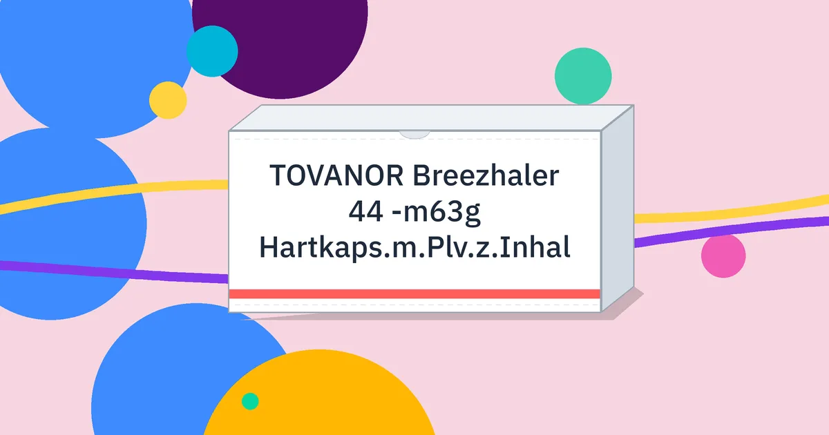 Symbolbild: Packung mit der Aufschrift TOVANOR Breezhaler 44 -m63g Hartkaps.m.Plv.z.Inhal (PZN 16152806) – Verfügbarkeit und Bezug in Apotheken in Frankfurt am Main