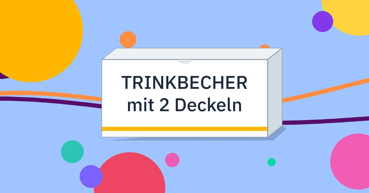Symbolbild: Packung mit der Aufschrift TRINKBECHER mit 2 Deckeln (PZN 10852916) – Verfügbarkeit und Bezug in Apotheken in Frankfurt am Main