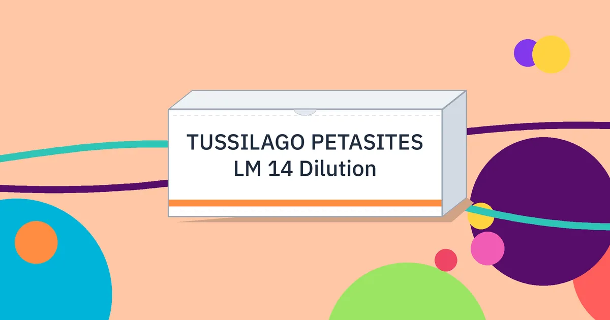 Symbolbild: Packung mit der Aufschrift TUSSILAGO PETASITES LM 14 Dilution (PZN 13254340) – Verfügbarkeit und Bezug in Apotheken in Frankfurt am Main