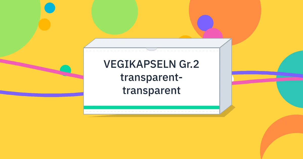 Symbolbild: Packung mit der Aufschrift VEGIKAPSELN Gr.2 transparent-transparent (PZN 17858193) – Verfügbarkeit und Bezug in Apotheken in Frankfurt am Main