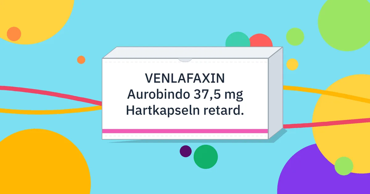 Symbolbild: Packung mit der Aufschrift VENLAFAXIN Aurobindo 37,5 mg Hartkapseln retard. (PZN 11528170) – Verfügbarkeit und Bezug in Apotheken in Frankfurt am Main