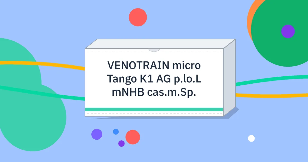 Symbolbild: Packung mit der Aufschrift VENOTRAIN micro Tango K1 AG p.lo.L mNHB cas.m.Sp. (PZN 20763680) – Verfügbarkeit und Bezug in Apotheken in Frankfurt am Main