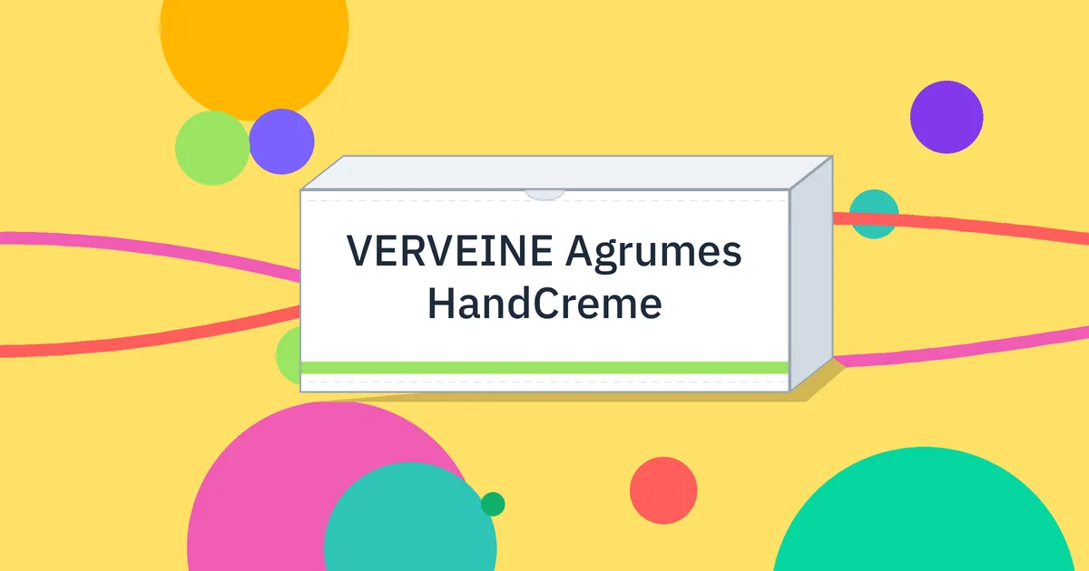 Symbolbild: Packung mit der Aufschrift VERVEINE Agrumes HandCreme (PZN 20780336) – Verfügbarkeit und Bezug in Apotheken in Frankfurt am Main