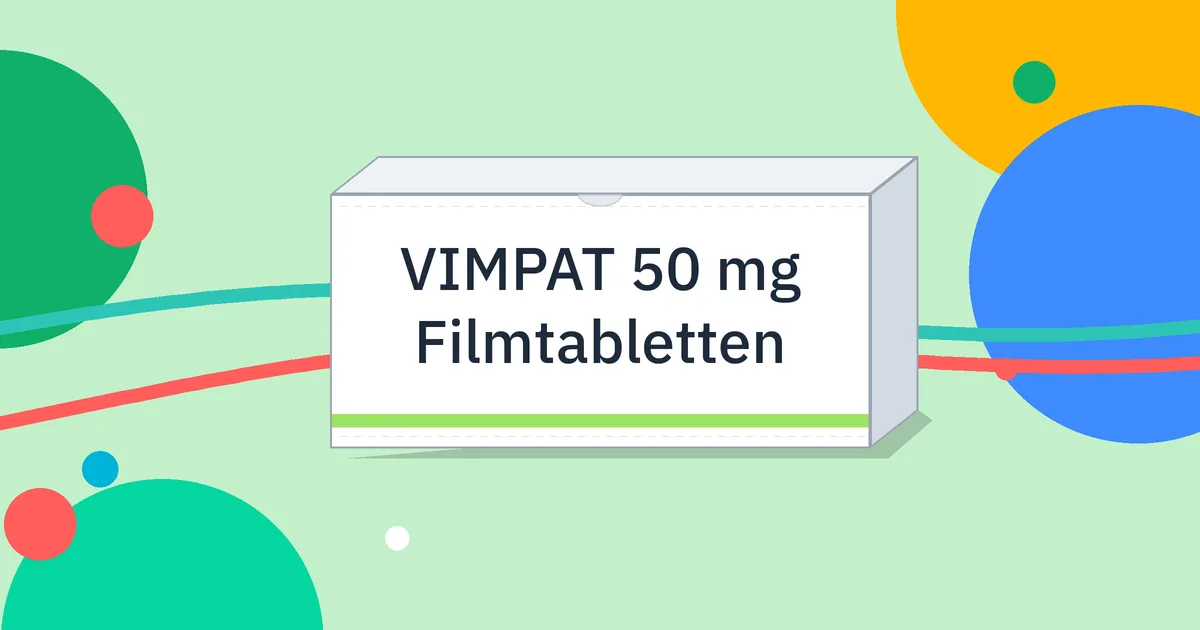 Symbolbild: Packung mit der Aufschrift VIMPAT 50 mg Filmtabletten (PZN 05495615) – Verfügbarkeit und Bezug in Apotheken in Frankfurt am Main