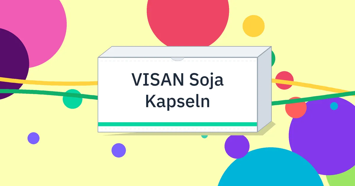 Symbolbild: Packung mit der Aufschrift VISAN Soja Kapseln (PZN 02341857) – Verfügbarkeit und Bezug in Apotheken in Frankfurt am Main