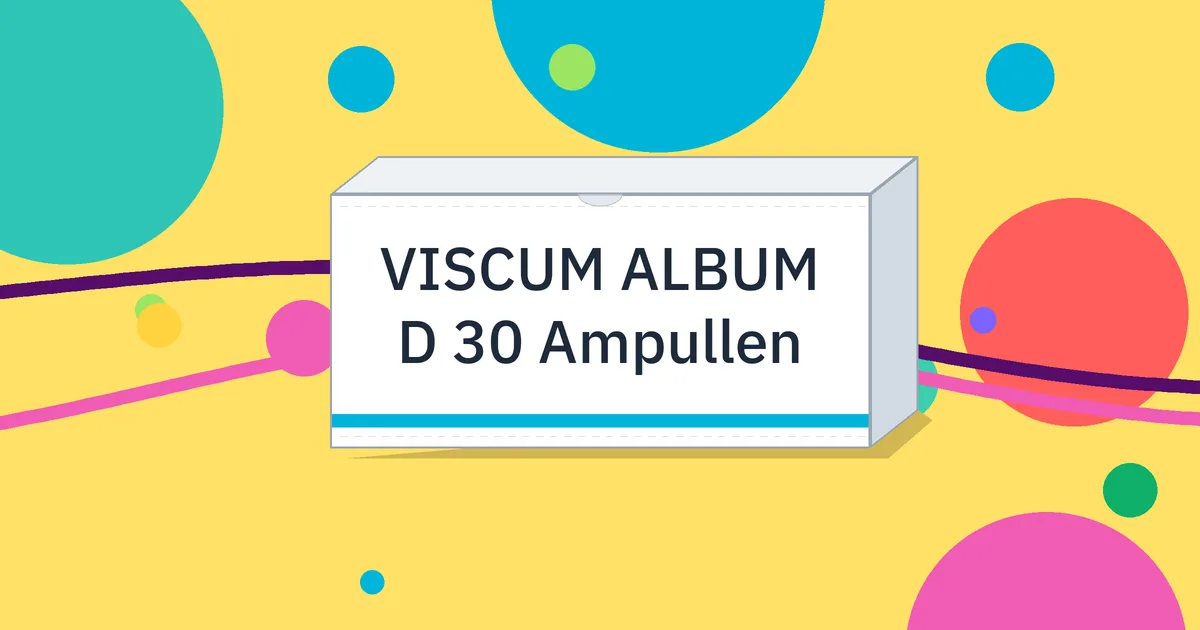 Symbolbild: Packung mit der Aufschrift VISCUM ALBUM D 30 Ampullen (PZN 11708877) – Verfügbarkeit und Bezug in Apotheken in Frankfurt am Main