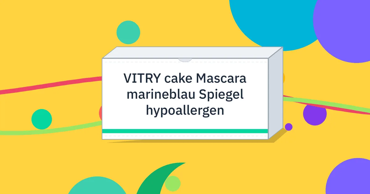 Symbolbild: Packung mit der Aufschrift VITRY cake Mascara marineblau Spiegel hypoallergen (PZN 11224576) – Verfügbarkeit und Bezug in Apotheken in Frankfurt am Main