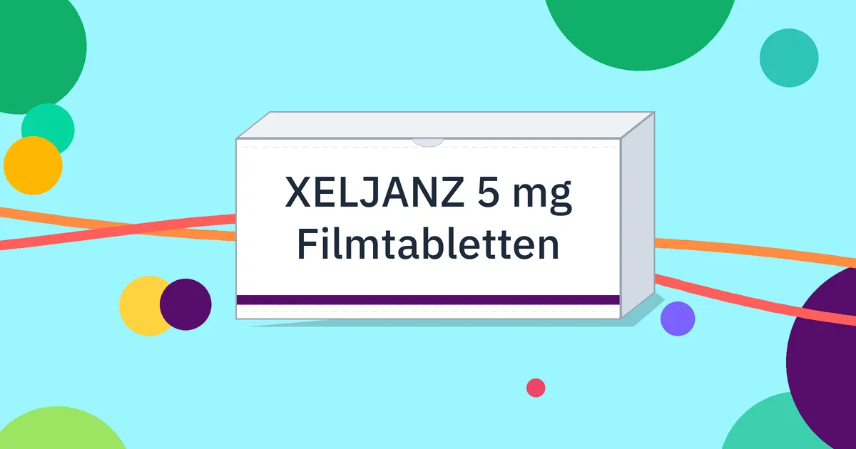Symbolbild: Packung mit der Aufschrift XELJANZ 5 mg Filmtabletten (PZN 13577882) – Verfügbarkeit und Bezug in Apotheken in Frankfurt am Main