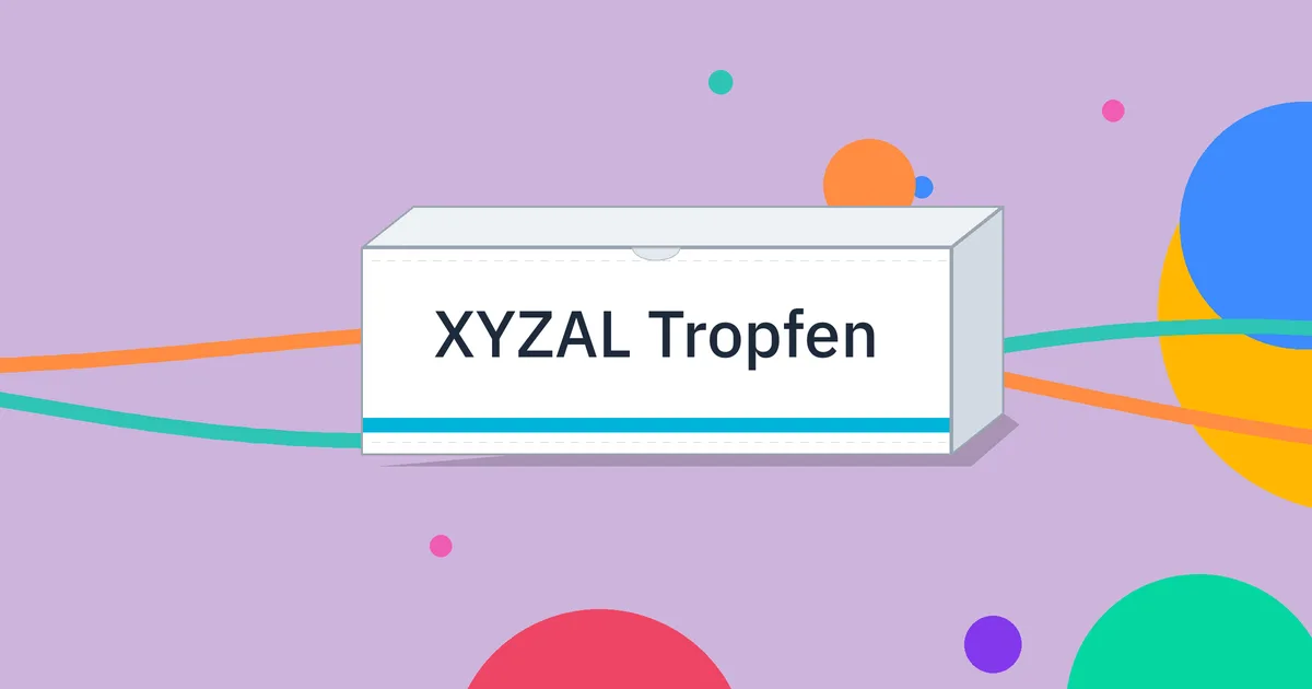 Symbolbild: Packung mit der Aufschrift XYZAL Tropfen (PZN 18840516) – Verfügbarkeit und Bezug in Apotheken in Frankfurt am Main