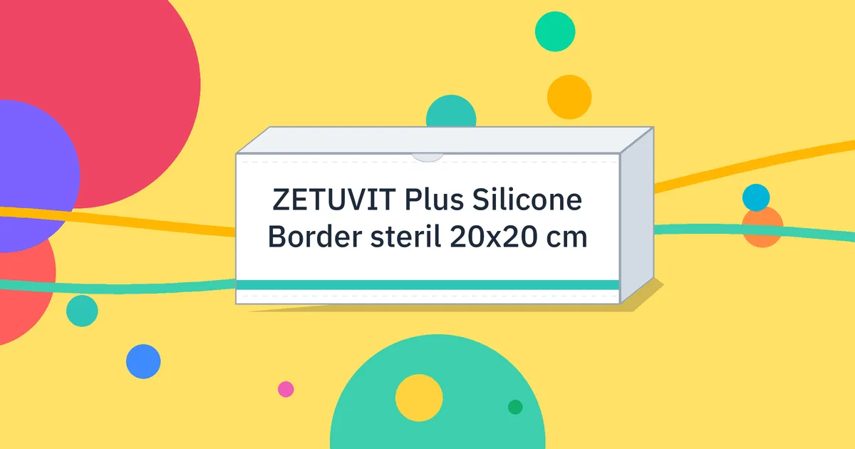 Symbolbild: Packung mit der Aufschrift ZETUVIT Plus Silicone Border steril 20x20 cm (PZN 17278716) – Verfügbarkeit und Bezug in Apotheken in Frankfurt am Main