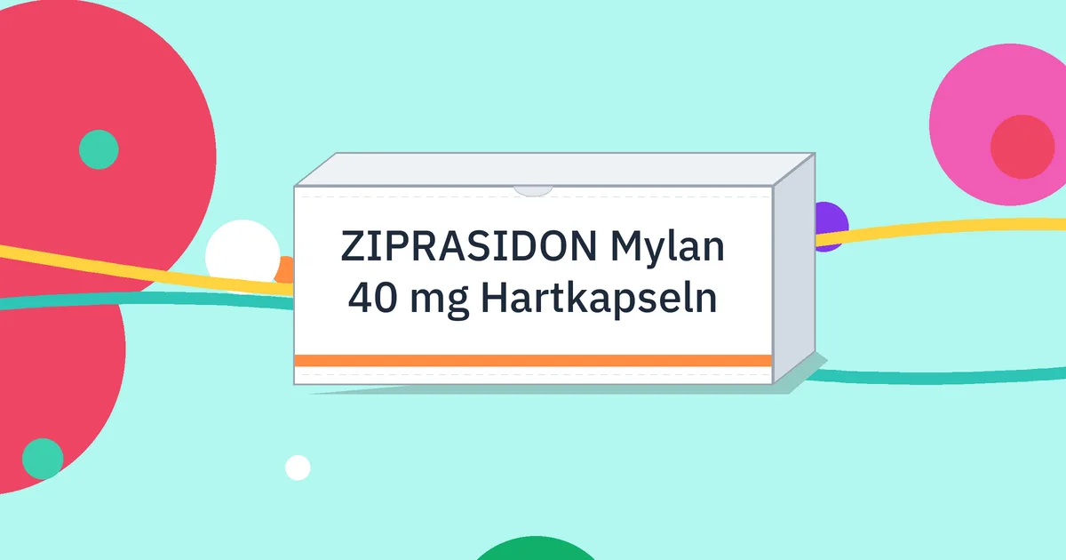 Symbolbild: Packung mit der Aufschrift ZIPRASIDON Mylan 40 mg Hartkapseln (PZN 03904127) – Verfügbarkeit und Bezug in Apotheken in Frankfurt am Main