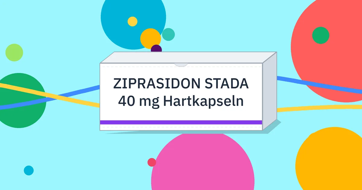 Symbolbild: Packung mit der Aufschrift ZIPRASIDON STADA 40 mg Hartkapseln (PZN 01870074) – Verfügbarkeit und Bezug in Apotheken in Frankfurt am Main