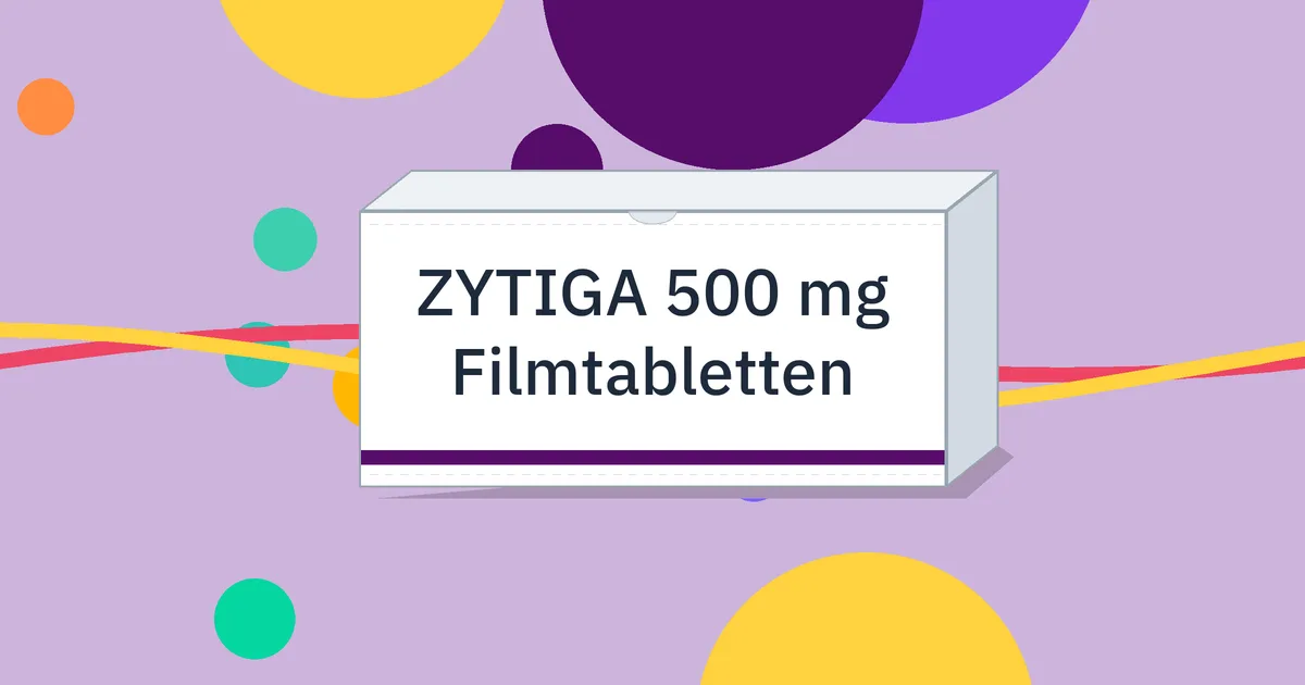 Symbolbild: Packung mit der Aufschrift ZYTIGA 500 mg Filmtabletten (PZN 16930936) – Verfügbarkeit und Bezug in Apotheken in Frankfurt am Main