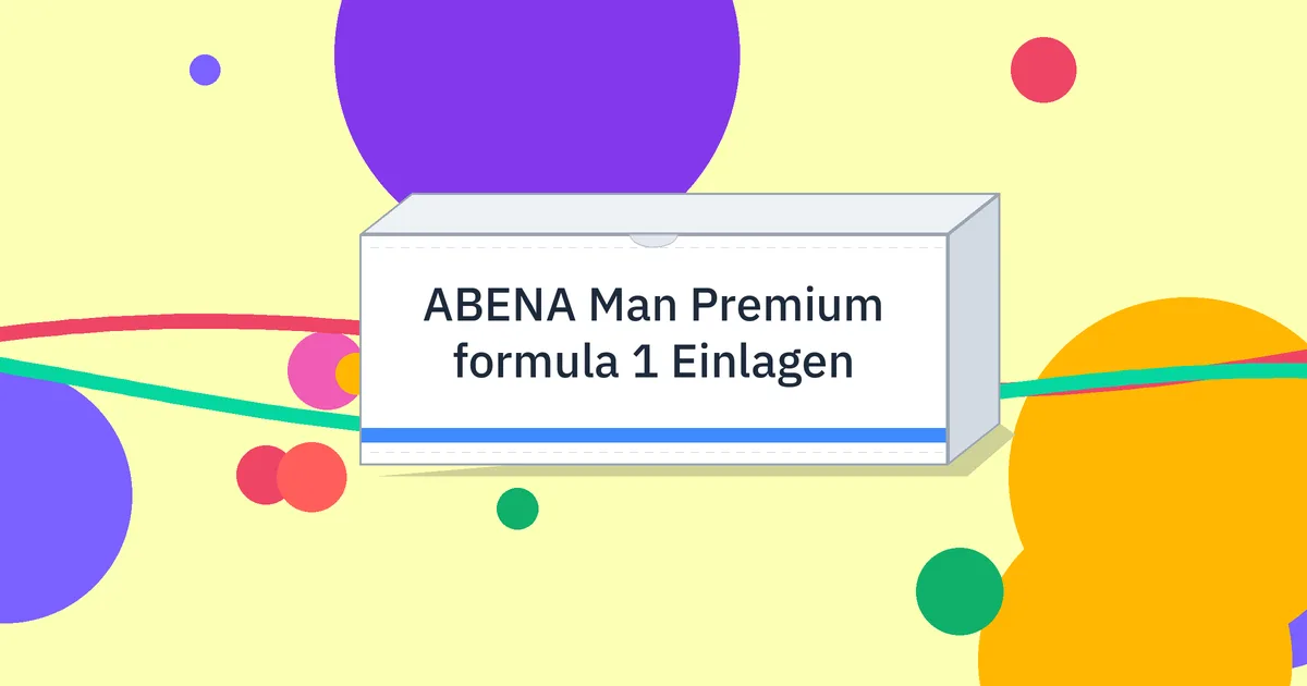 Symbolbild: Packung mit der Aufschrift ABENA Man Premium formula 1 Einlagen (PZN 18007511) – Verfügbarkeit und Bezug in Apotheken in Frankfurt am Main