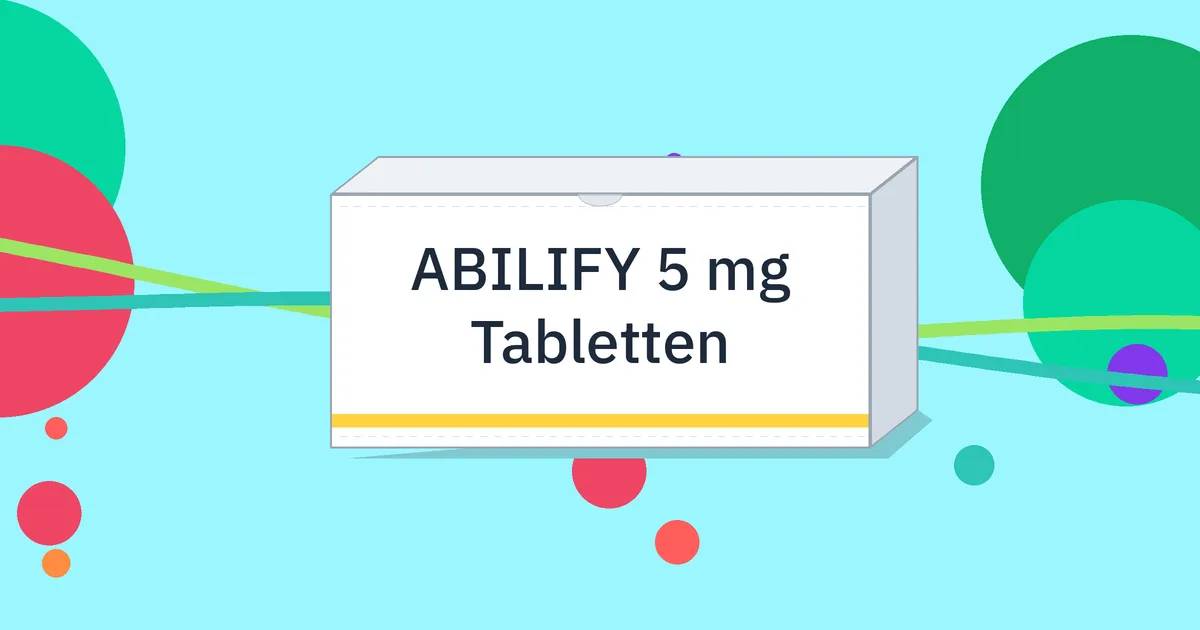 Symbolbild: Packung mit der Aufschrift ABILIFY 5 mg Tabletten (PZN 09739592) – Verfügbarkeit und Bezug in Apotheken in Frankfurt am Main