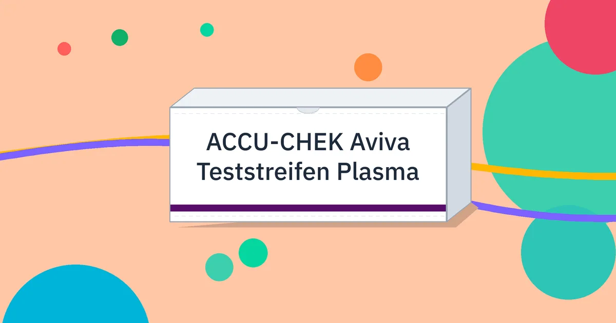 Symbolbild: Packung mit der Aufschrift ACCU-CHEK Aviva Teststreifen Plasma (PZN 06146147) – Verfügbarkeit und Bezug in Apotheken in Frankfurt am Main
