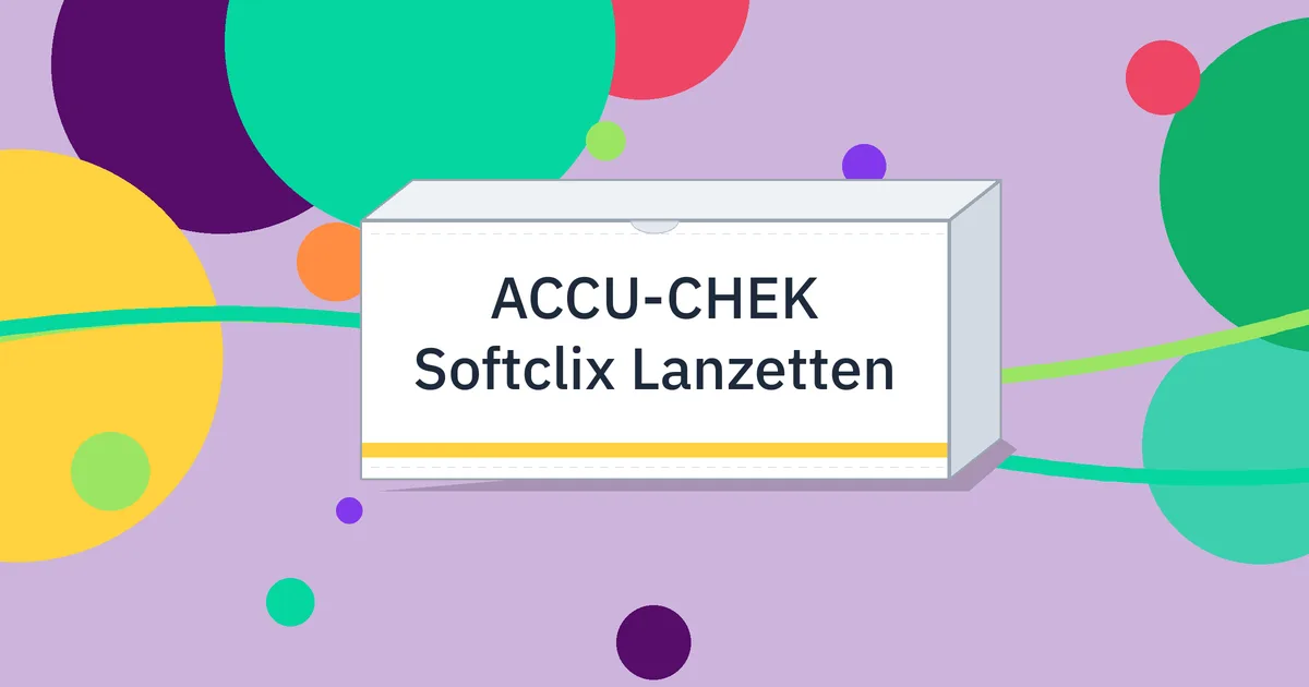 Symbolbild: Packung mit der Aufschrift ACCU-CHEK Softclix Lanzetten (PZN 17830556) – Verfügbarkeit und Bezug in Apotheken in Frankfurt am Main