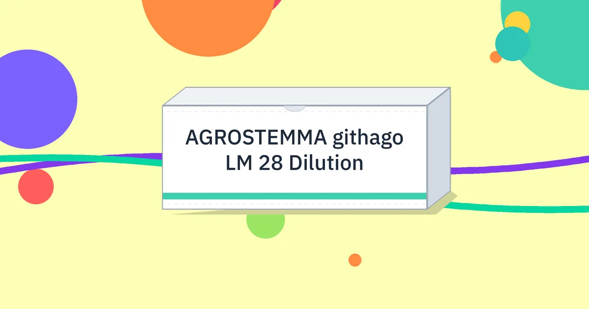 Symbolbild: Packung mit der Aufschrift AGROSTEMMA githago LM 28 Dilution (PZN 13307562) – Verfügbarkeit und Bezug in Apotheken in Frankfurt am Main