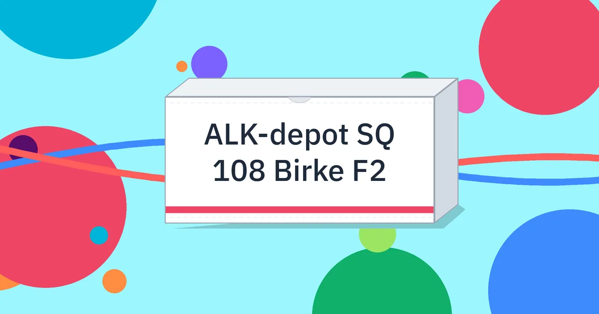 Symbolbild: Packung mit der Aufschrift ALK-depot SQ 108 Birke F2 (PZN 03877092) – Verfügbarkeit und Bezug in Apotheken in Frankfurt am Main