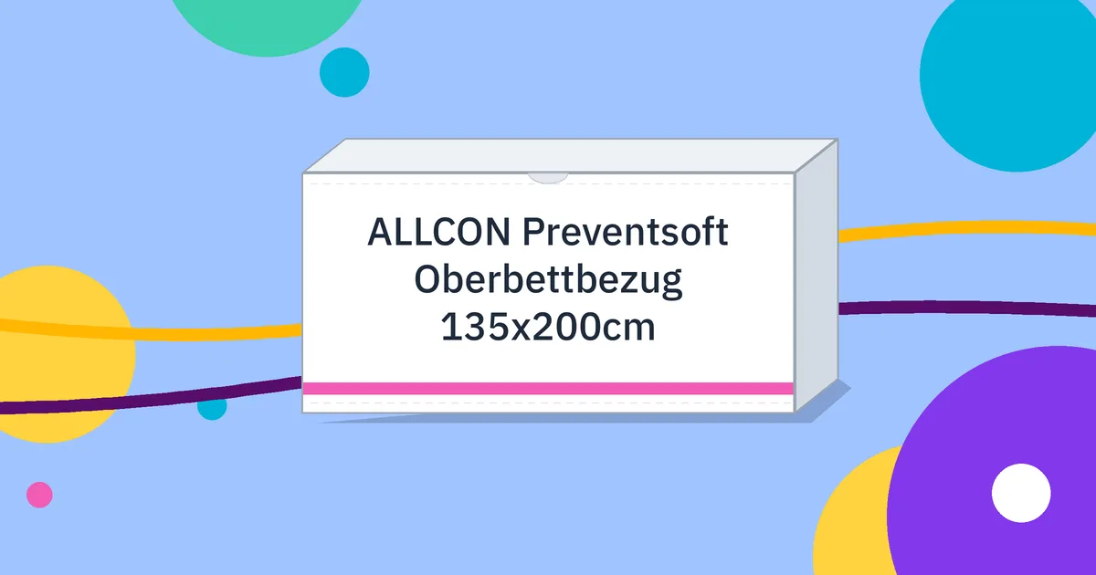 Symbolbild: Packung mit der Aufschrift ALLCON Preventsoft Oberbettbezug 135x200cm (PZN 03113242) – Verfügbarkeit und Bezug in Apotheken in Frankfurt am Main