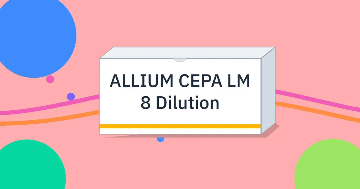 Symbolbild: Packung mit der Aufschrift ALLIUM CEPA LM 8 Dilution (PZN 12756619) – Verfügbarkeit und Bezug in Apotheken in Frankfurt am Main