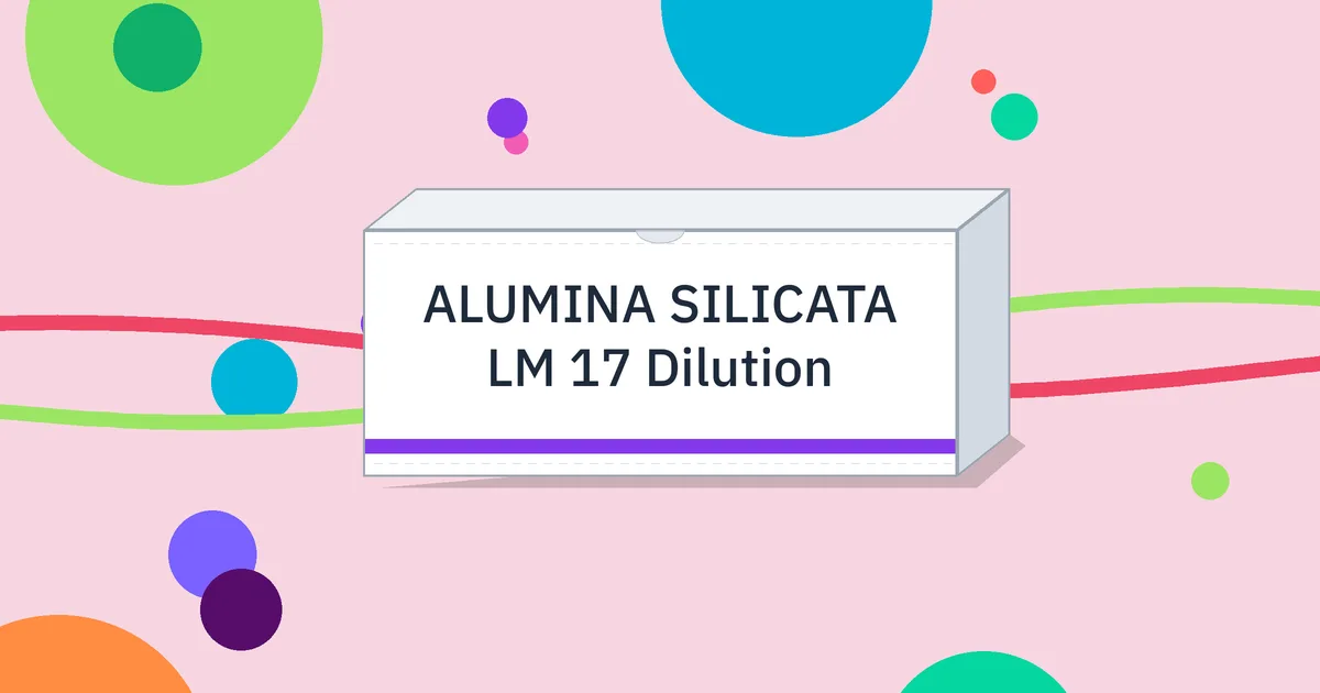 Symbolbild: Packung mit der Aufschrift ALUMINA SILICATA LM 17 Dilution (PZN 12758966) – Verfügbarkeit und Bezug in Apotheken in Frankfurt am Main