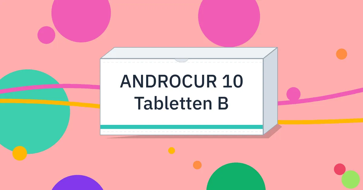 Symbolbild: Packung mit der Aufschrift ANDROCUR 10 Tabletten B (PZN 04690177) – Verfügbarkeit und Bezug in Apotheken in Frankfurt am Main