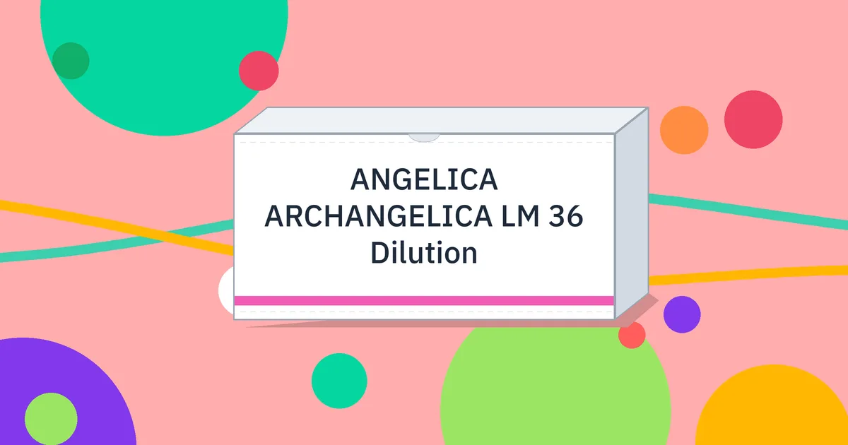 Symbolbild: Packung mit der Aufschrift ANGELICA ARCHANGELICA LM 36 Dilution (PZN 13368204) – Verfügbarkeit und Bezug in Apotheken in Frankfurt am Main