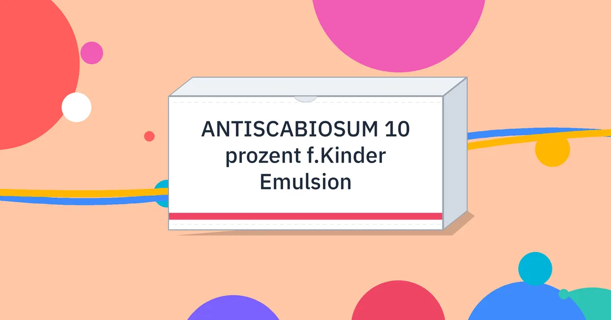 Symbolbild: Packung mit der Aufschrift ANTISCABIOSUM 10 prozent f.Kinder Emulsion (PZN 07286761) – Verfügbarkeit und Bezug in Apotheken in Frankfurt am Main
