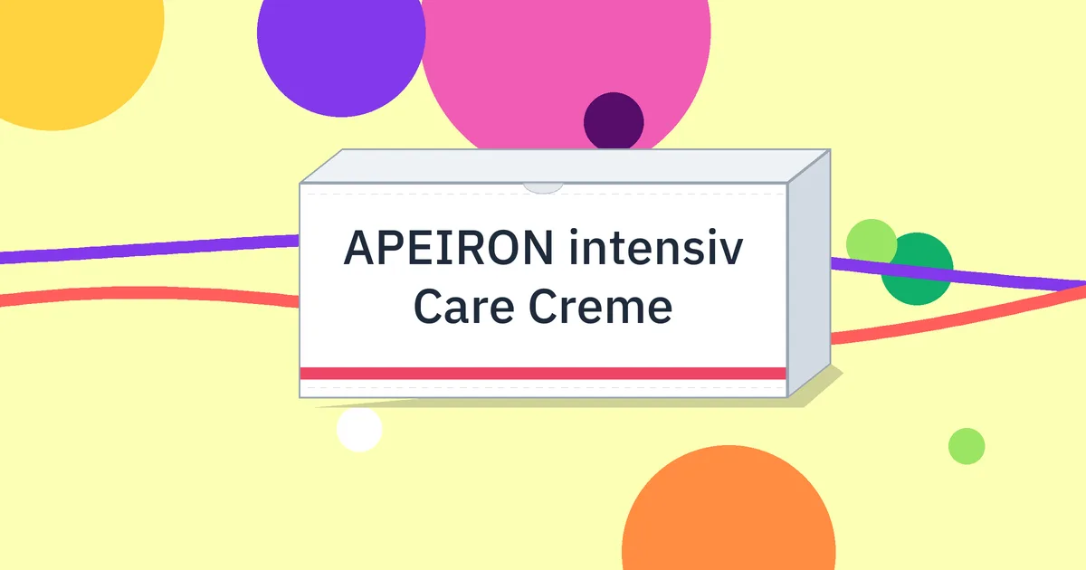 Symbolbild: Packung mit der Aufschrift APEIRON intensiv Care Creme (PZN 17244752) – Verfügbarkeit und Bezug in Apotheken in Frankfurt am Main
