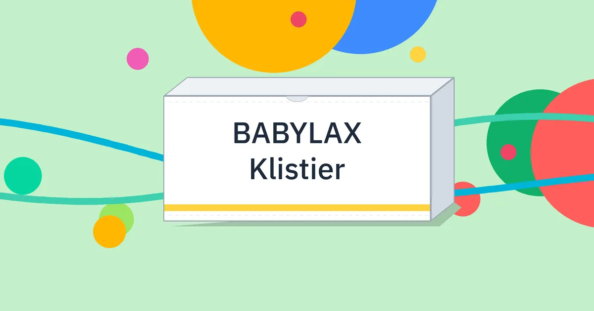 Symbolbild: Packung mit der Aufschrift BABYLAX Klistier (PZN 01279369) – Verfügbarkeit und Bezug in Apotheken in Frankfurt am Main