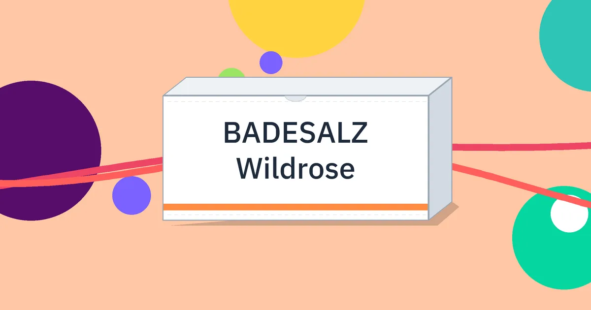 Symbolbild: Packung mit der Aufschrift BADESALZ Wildrose (PZN 18809469) – Verfügbarkeit und Bezug in Apotheken in Frankfurt am Main