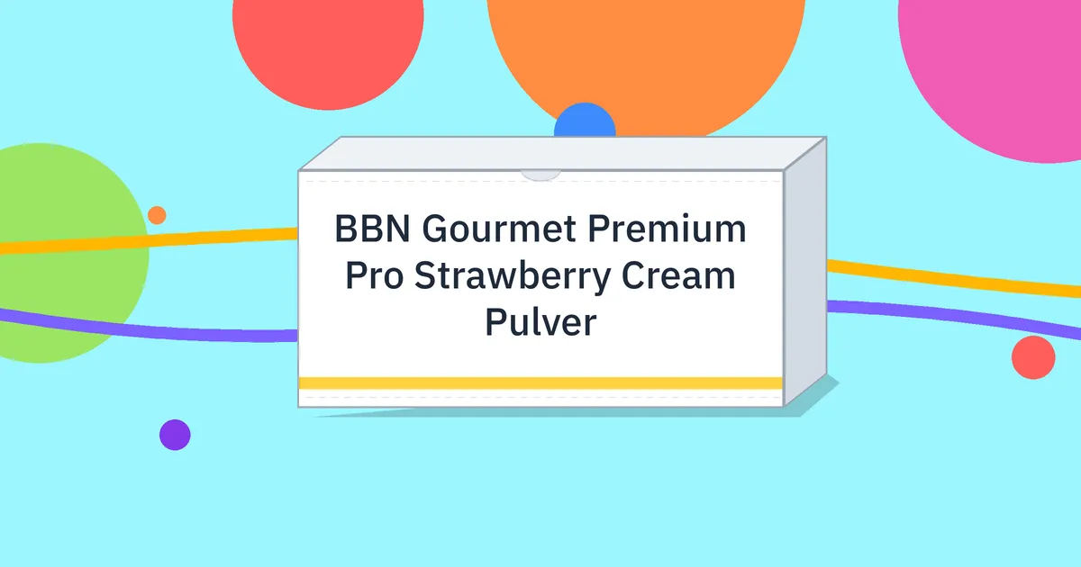Symbolbild: Packung mit der Aufschrift BBN Gourmet Premium Pro Strawberry Cream Pulver (PZN 16853561) – Verfügbarkeit und Bezug in Apotheken in Frankfurt am Main