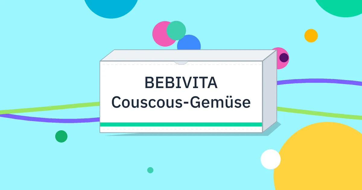 Symbolbild: Packung mit der Aufschrift BEBIVITA Couscous-Gemüse (PZN 16936086) – Verfügbarkeit und Bezug in Apotheken in Frankfurt am Main
